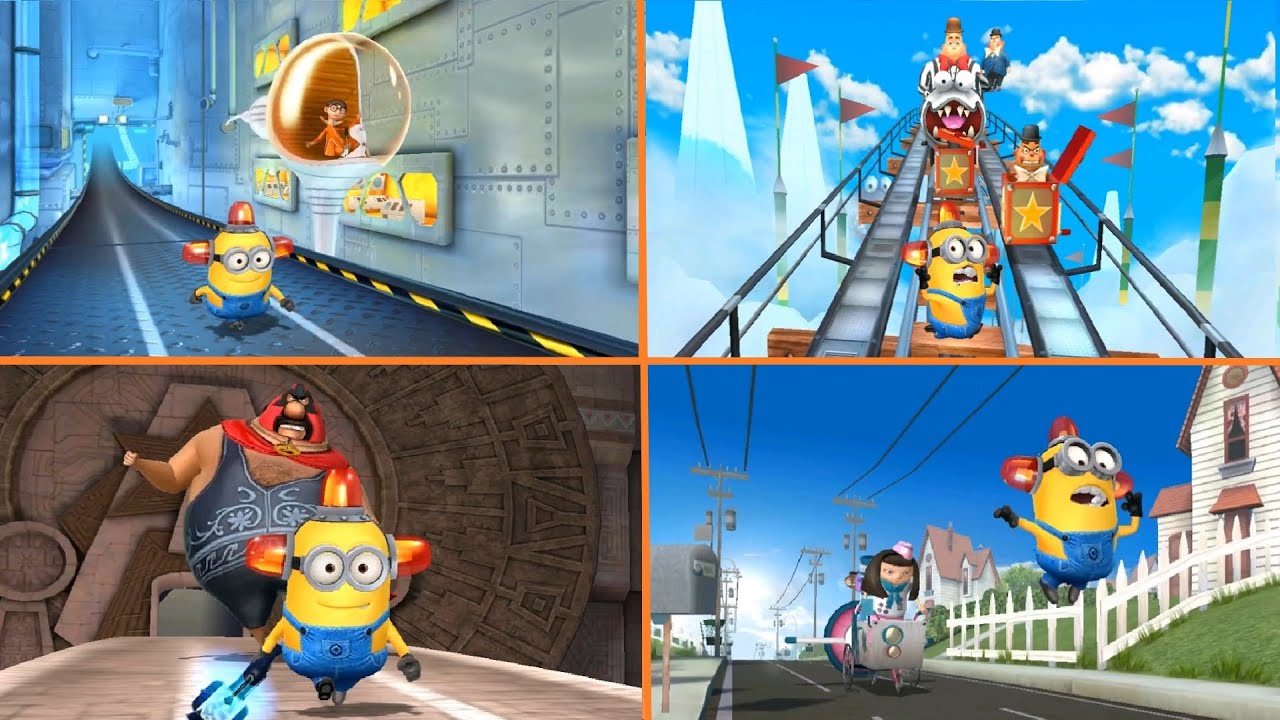Despicable Me Minion Rush All Boss Fights Vector Meena ...