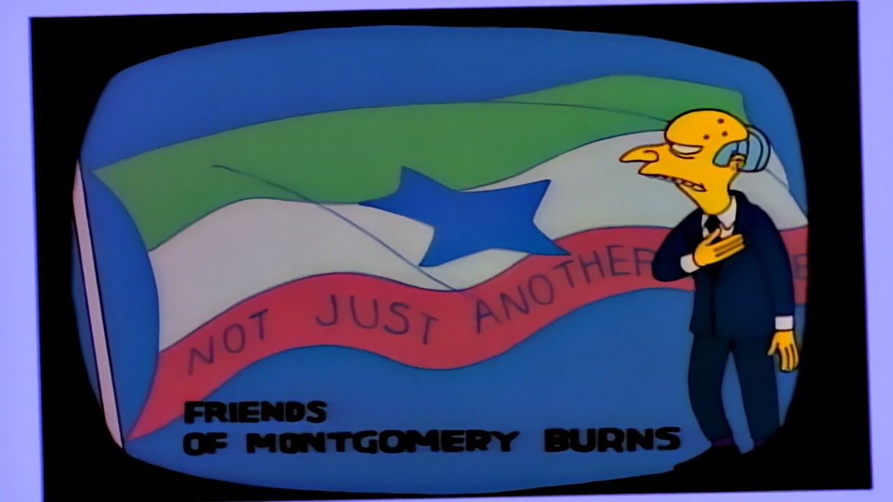 The Simpsons: Mr. Burns Running for a Mayor - YouTube