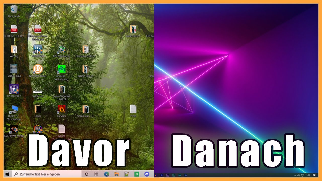 SO machst du deinen Windows 10 Desktop Clean und Professionell! Ohne ...