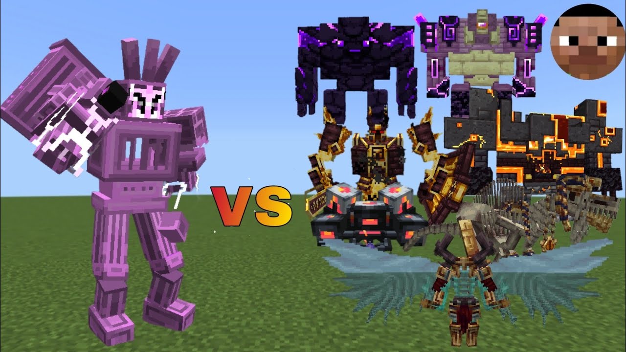 The Corrupted Knight vs L Ender Cataclysm Bosses | Minecraft Java | Mob ...