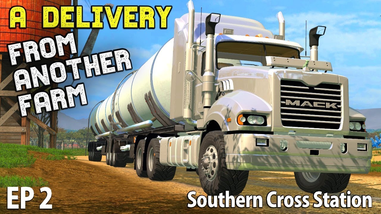 A DELIVERY FROM ANOTHER FARM - SCS Ep2 | Farming Simulator 17 - YouTube