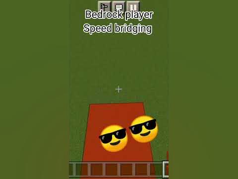 Java player vs bedrock player speed bringing in Minecraft #shorts # ...