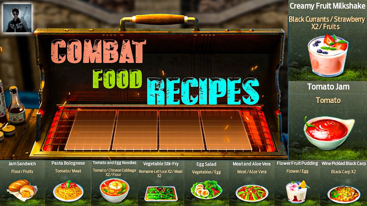 Combat Food Recipes 🍕🍔🥞🥗🍢🍝 [Food Buff] #undawn - YouTube