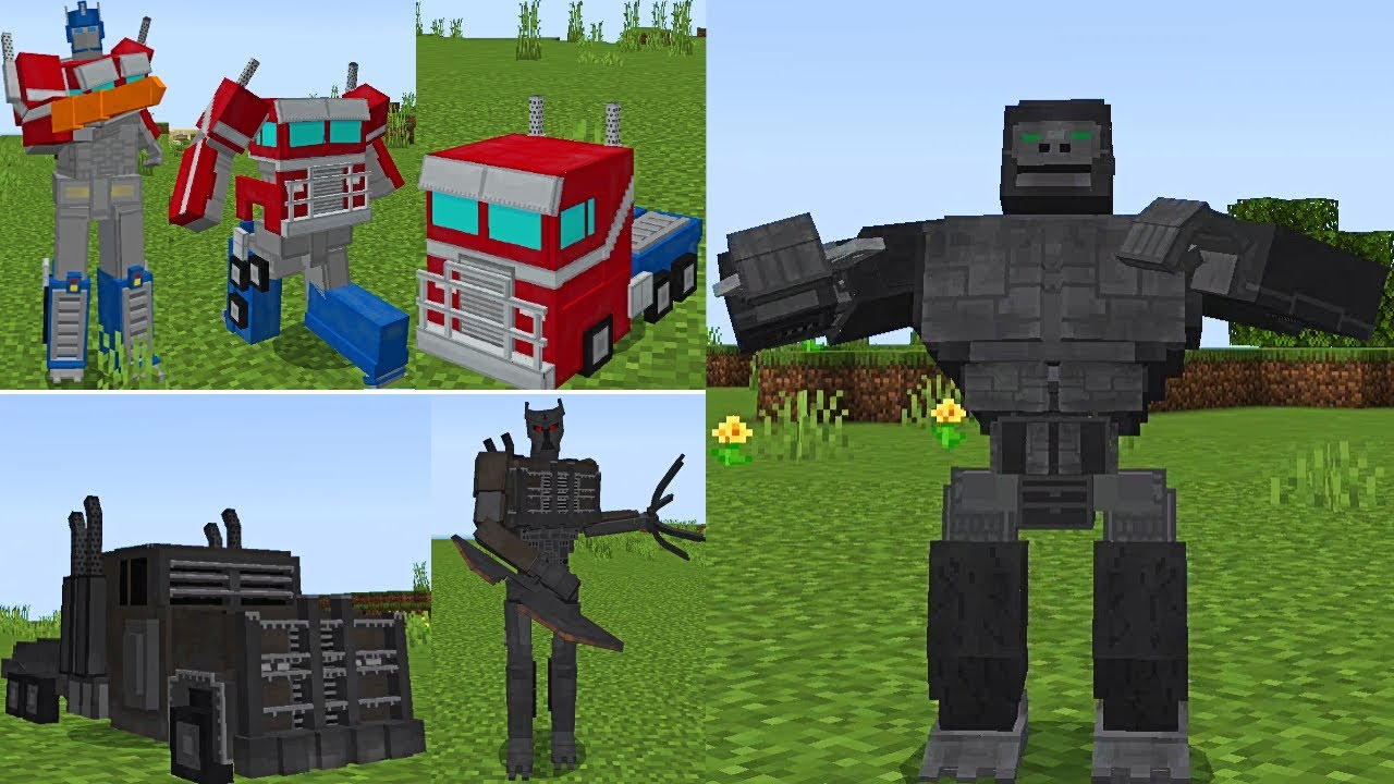 ACTUALIZACION Mejor Addon de Transformers para Minecraft PE - YouTube