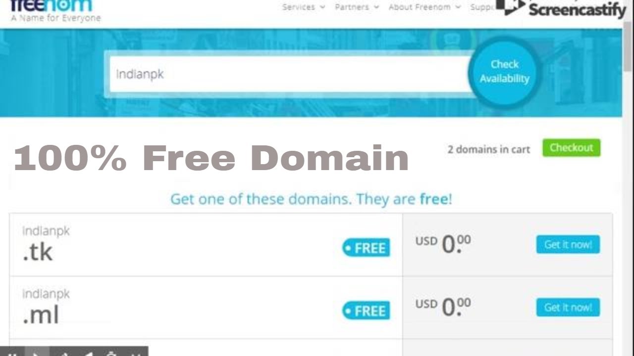 How To Get 100% Free Domain Name ? By MS YouTube - YouTube