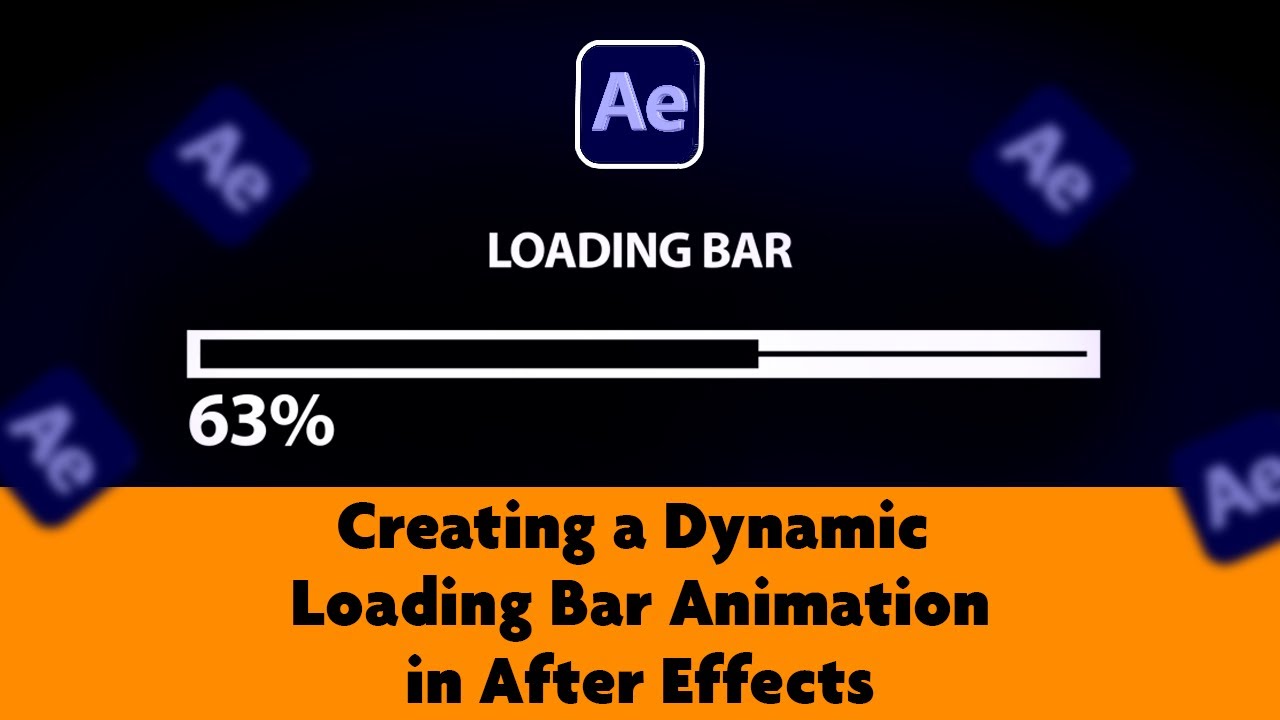 How To Make A Progress Bar In After Effects | Loading Bar | ae effects ...