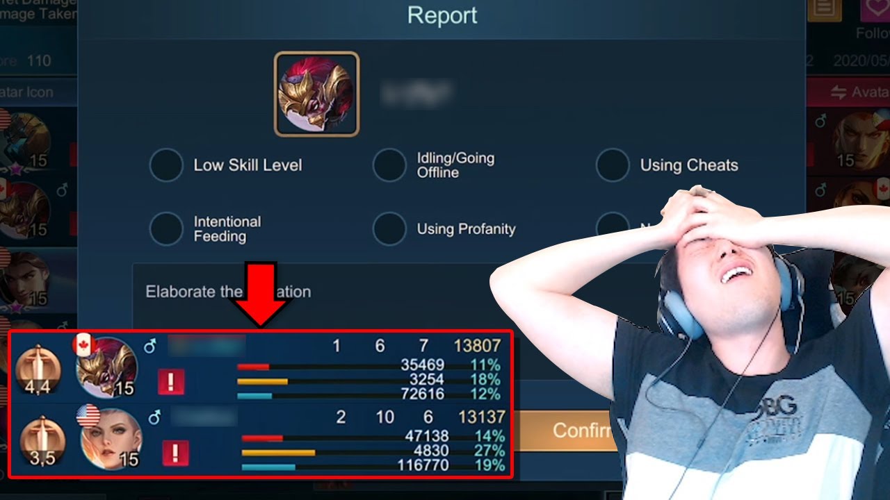 Will you report those players? or Not? | Mobile Legends - YouTube