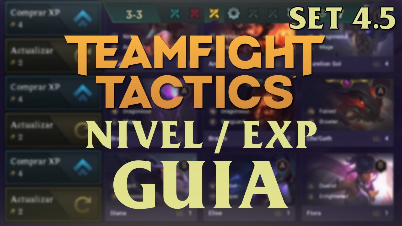 COMO y CUANDO subir de nivel en TFT | GUIA DE NIVEL Y EXP en TFT 4.5 ...