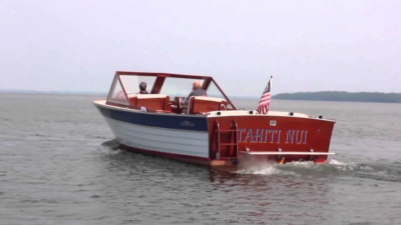 1963 Chris-Craft Sea Skiff 28' at Brightwork Boats - YouTube