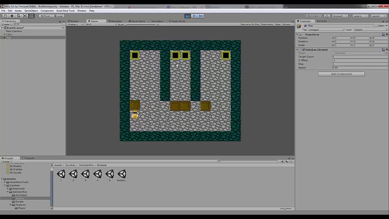 Unity3D - Sokoban 2d - YouTube