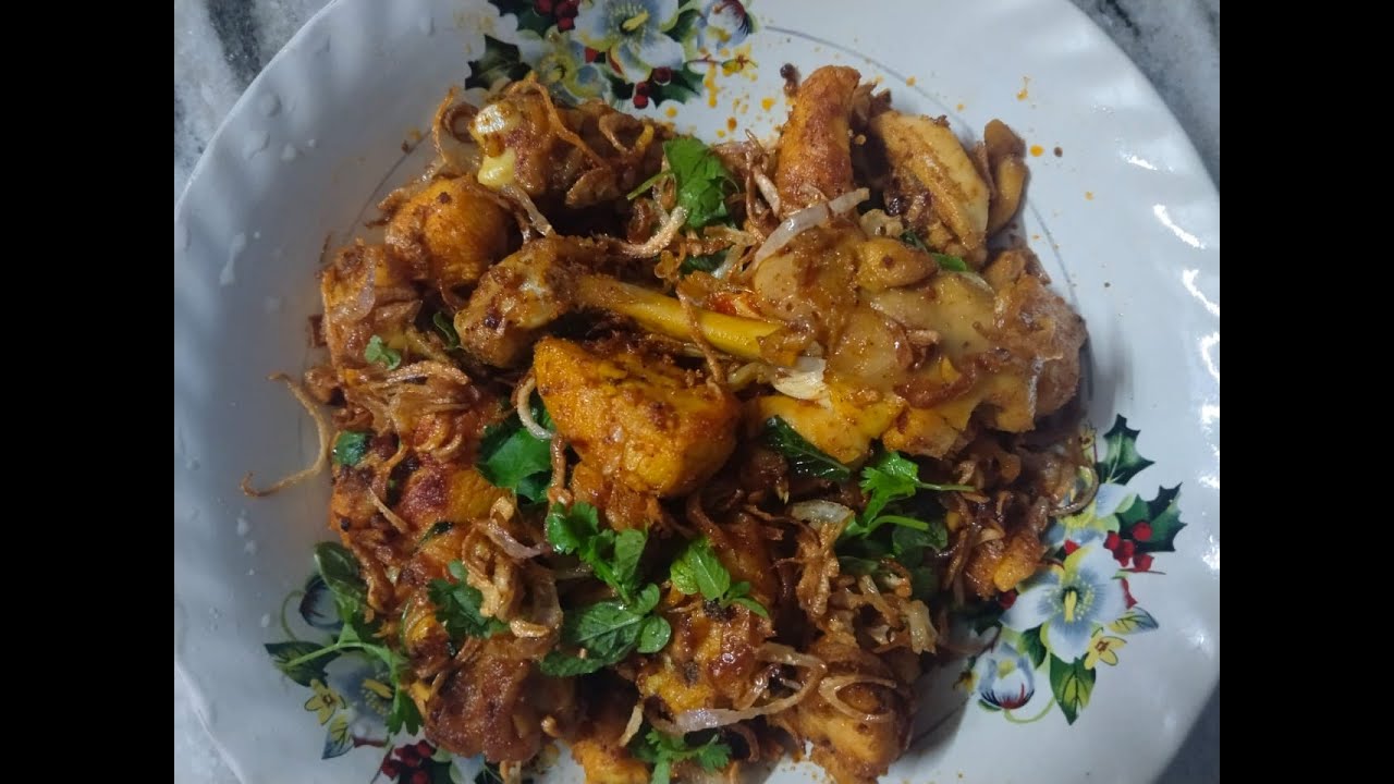 Hyderabadi chicken fry || Chicken fry easy step || how to chicken fry ...