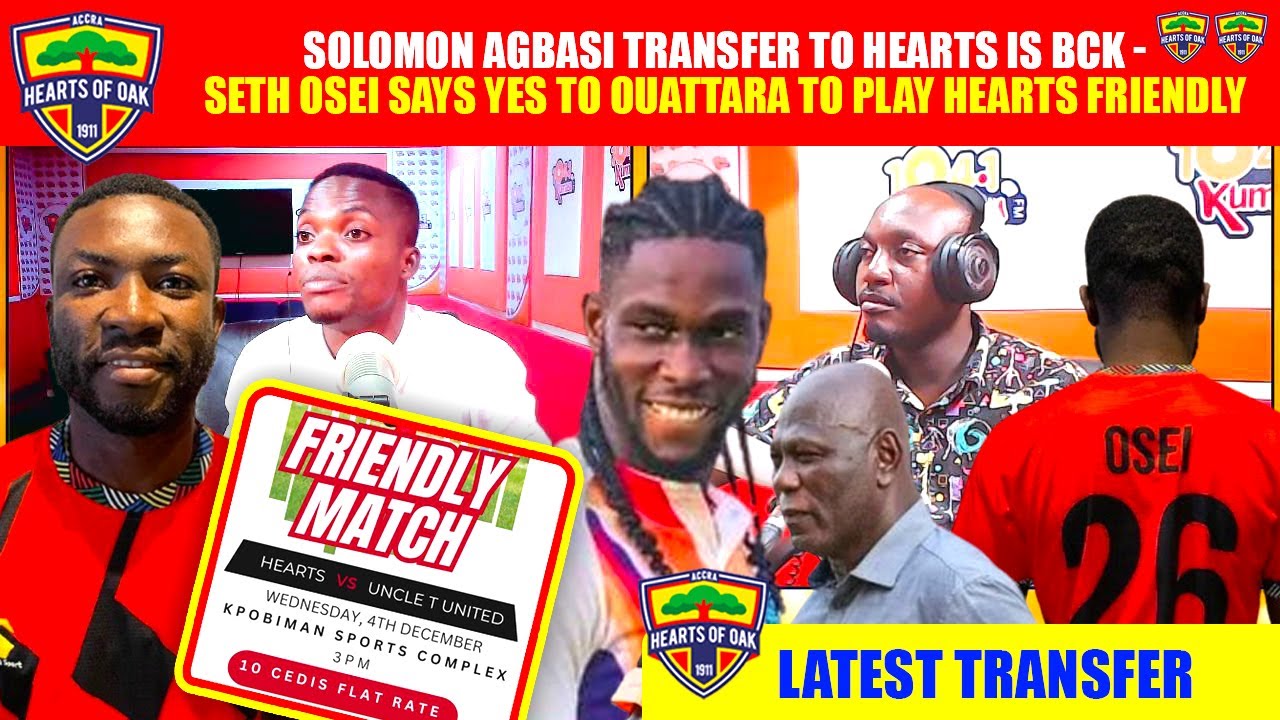 🔴🟡🔵SOLOMON AGBASI TRANSFER TO HEARTS IS BCK -🌈SETH OSEI SAYS YES TO ...