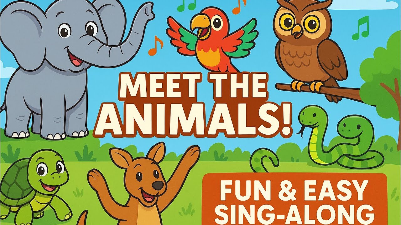 Meet More Animals! Part 2 | Fun & Easy Animal Sing-Along for Kids - YouTube