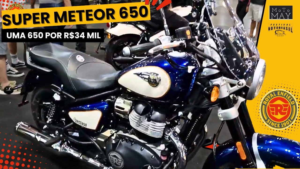 Super Meteor 650 em detalhes│Aquela olhada rápida na Royal Enfield ...