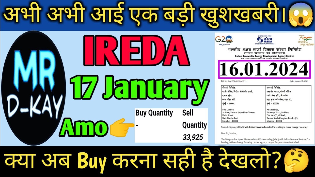 ireda share latest news | indian renewable energy share latest news ...