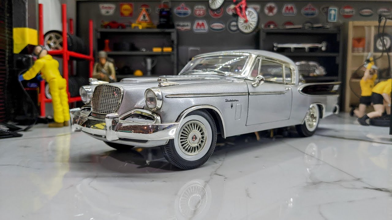 1:18 Scale 57 Studebaker Golden Hawk Diecast Model - YouTube