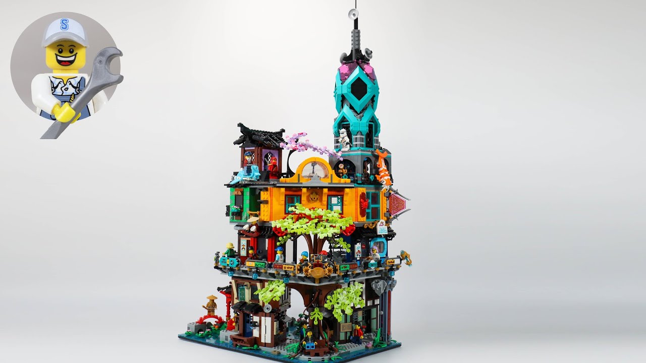 Lego 71741 Ninjago City Gardens stop motion speed build 4K - YouTube