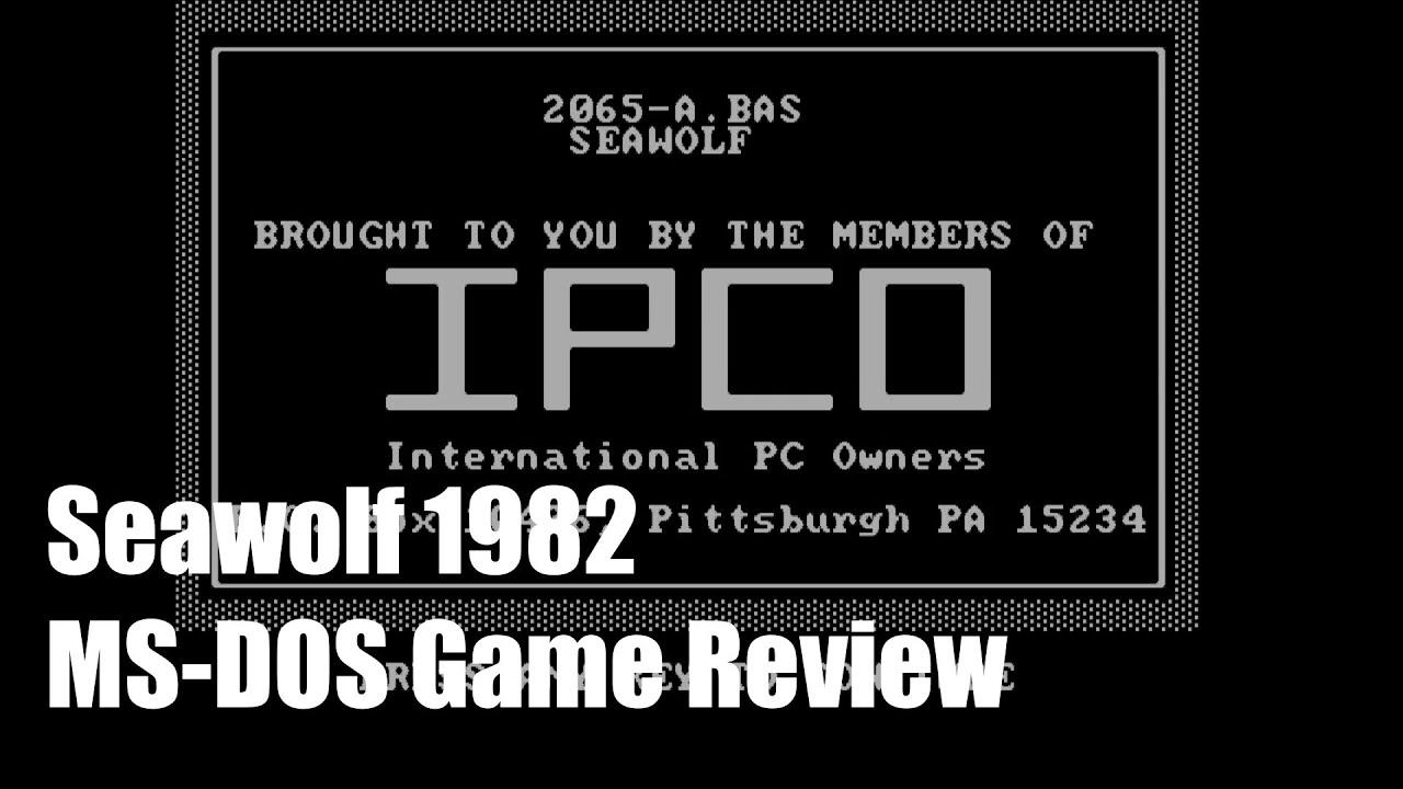 Seawolf 1982 - MS DOS Game Review - YouTube
