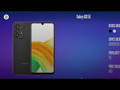 Creating a Samsung Galaxy A33 5G in Devices Tycoon - YouTube