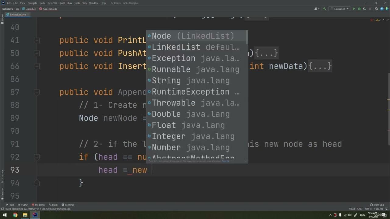18 Exercise 44 Appending a new Node - YouTube