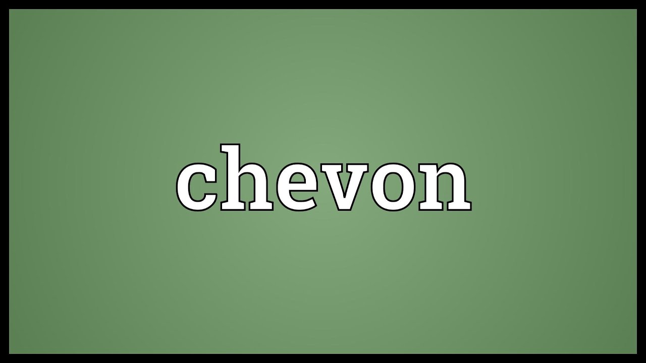 Chevon Meaning - YouTube
