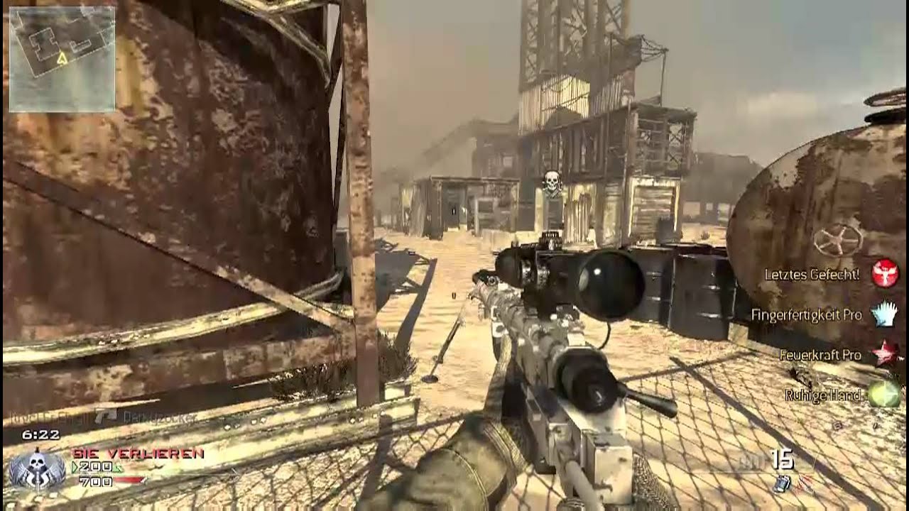 Call of Duty Modern Warfare 2 Rust Intervention Duell mit Ghost - YouTube