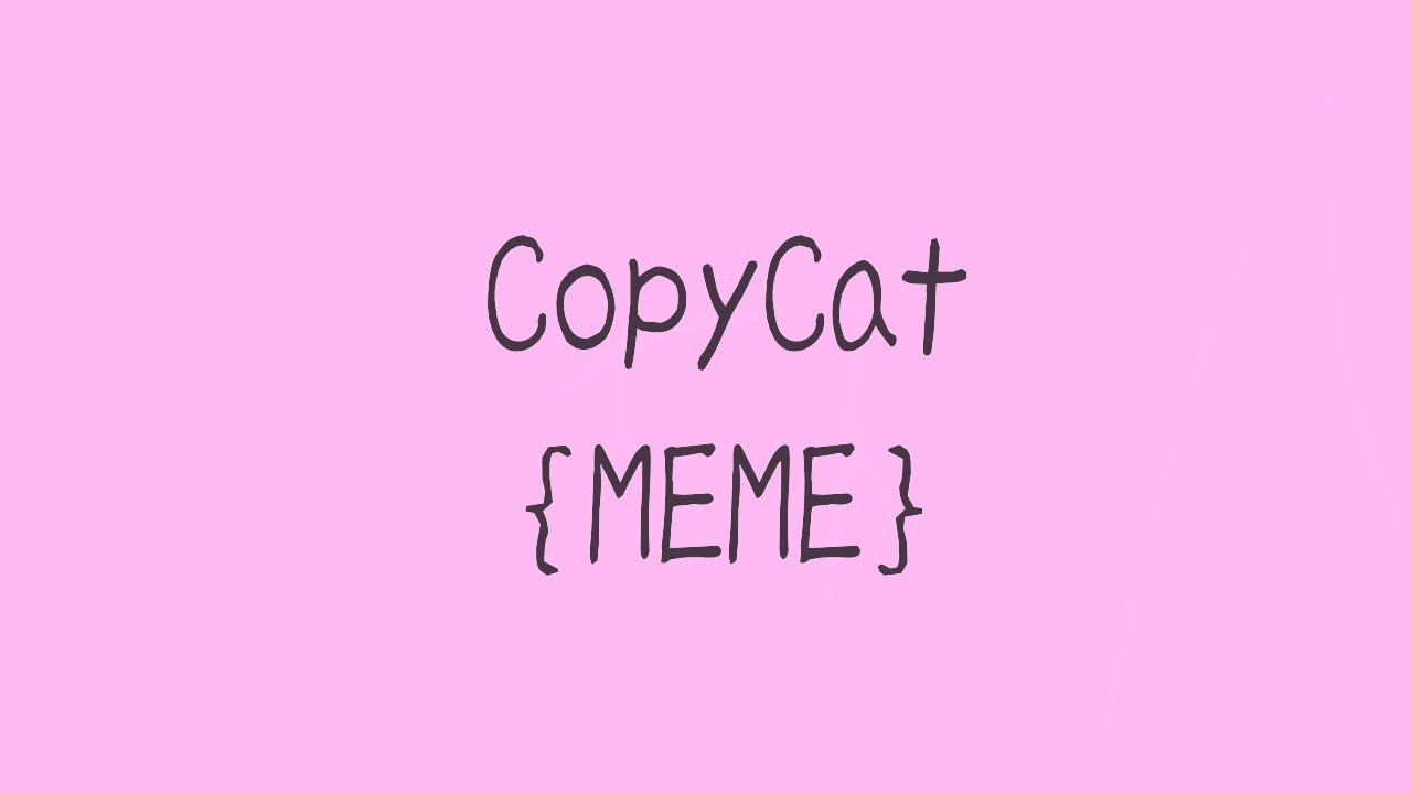 CopyCat {MEME} - YouTube