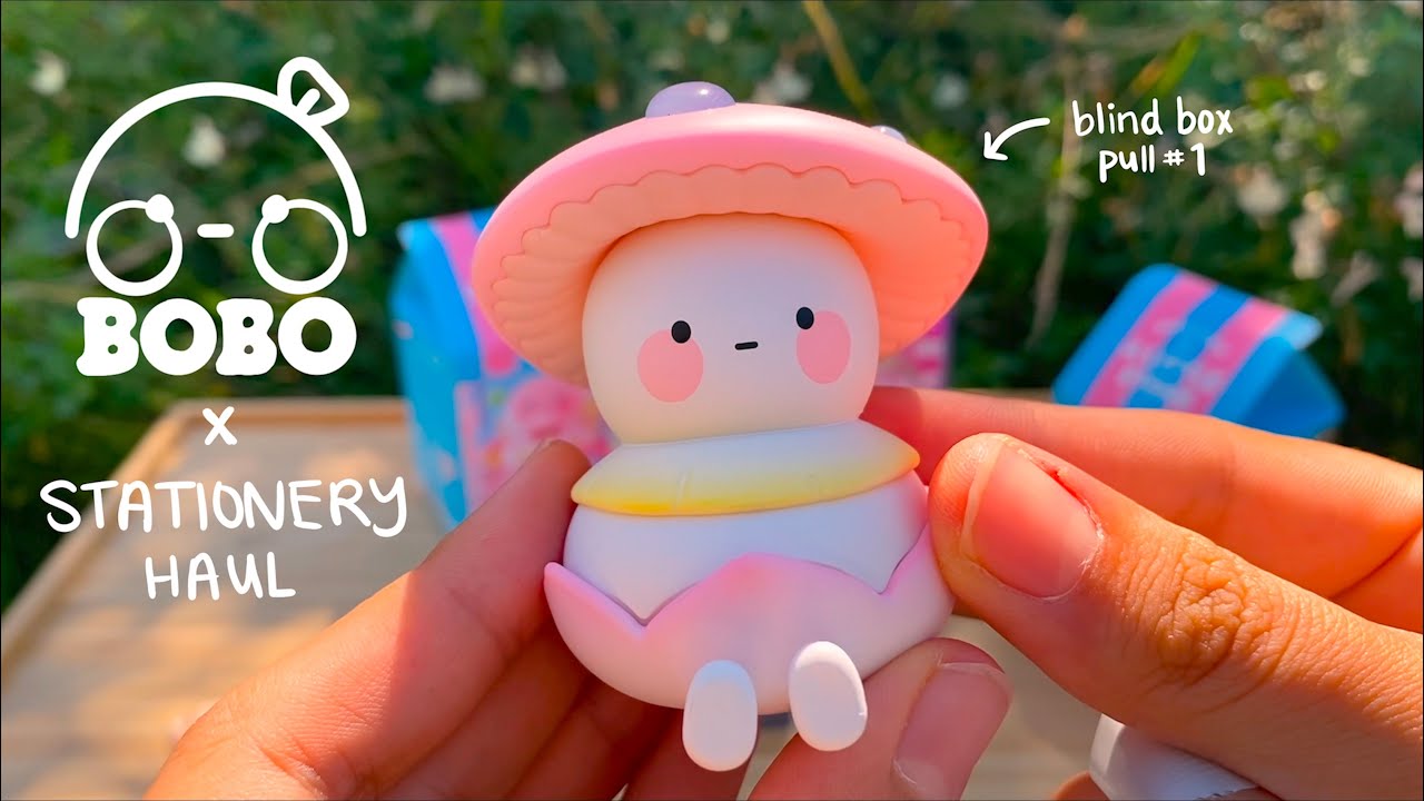 bobo & coco blind box opening + stationery haul - YouTube