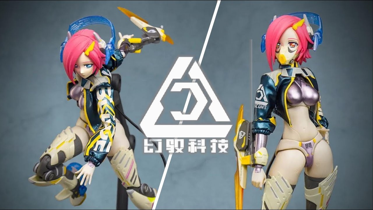 LOSCONT ARMED BATTLE ANGELS ABA-001 Blade Violet 1/12 Scale Action Figure - YouTube