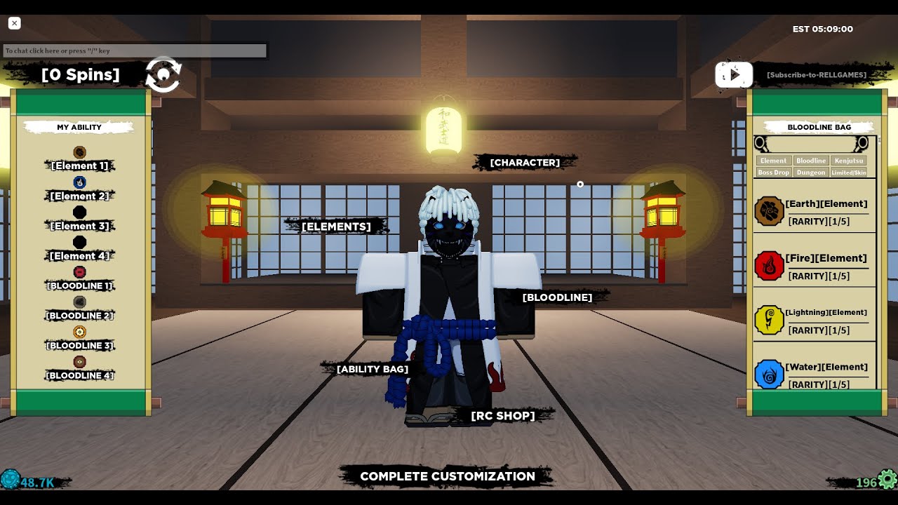 Trying to get new Aizen bloodline in shindo like roblox (it got sad ...