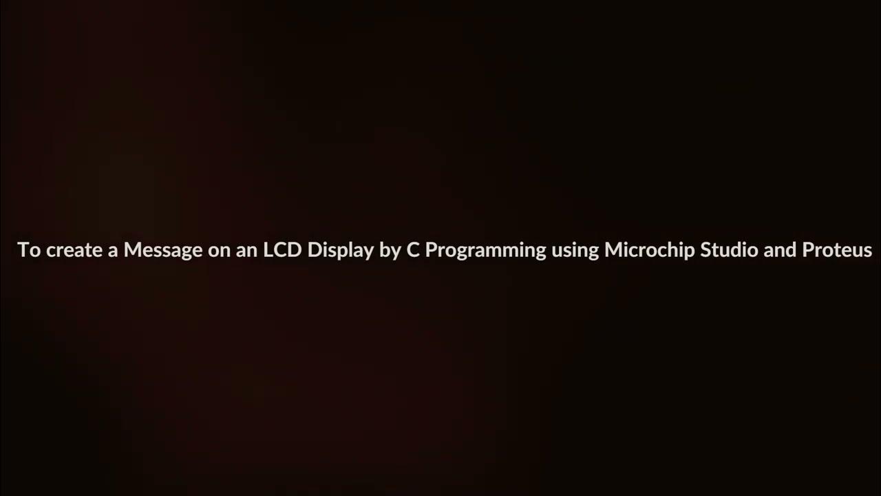 LCD Display Interfacing (C program) with ATMega328P using Microchip ...