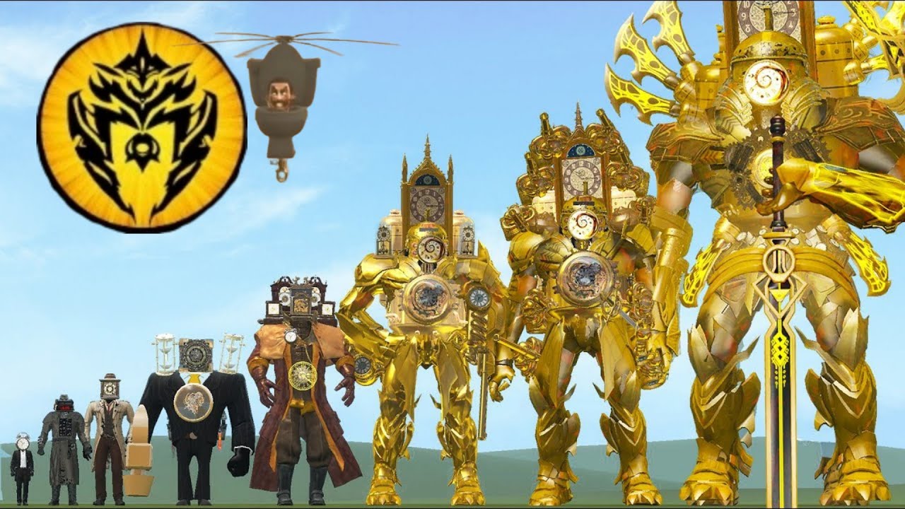 SIZE COMPARISION ALL CLOCKMAN TITAN! SKIBIDI TOILET In Garrys Mod ...