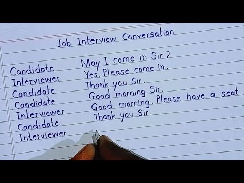 Job Interview Conversation || Conversation between Interviewer & Candidate || Tell me about ...
