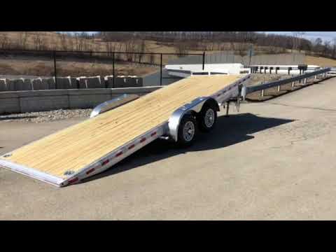 H&H 7x22' Aluminum Speedloader Power Tilt Car Hauler 9990# H8222EXA-100 ...
