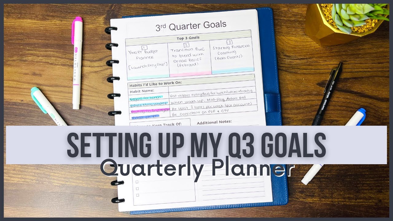 Setting Up My Q3 2021 Goals in My Quarterly Planner | How I Plan My ...
