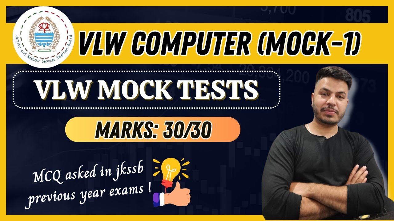 Jkssb VLW Computer Mock Test-1 || VLW Computer Mock test by Satish sir ...