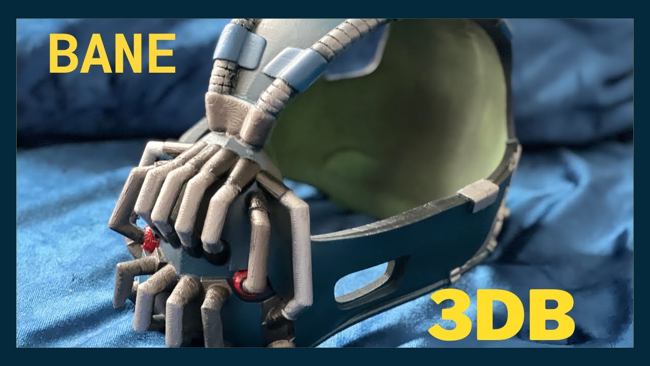 Bane Mask 3d Printed Cosplay - YouTube