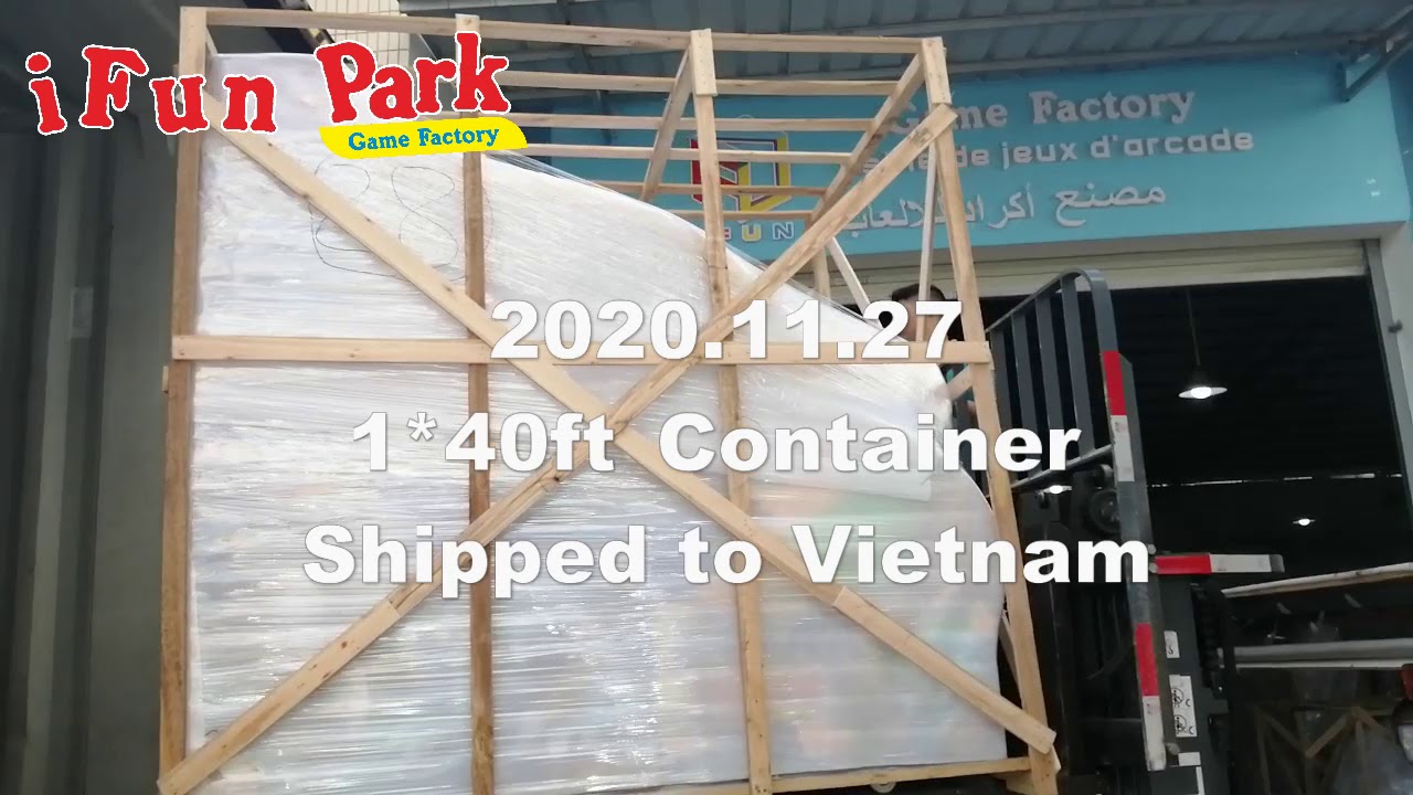 One 40ft Container Arcade Game Machines Shipped to Southeast Asia on ...