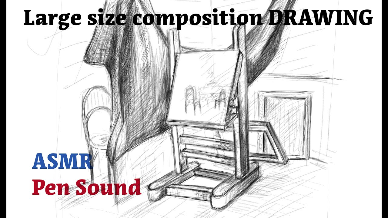 Time-Lapse Composition Drawing Practice - YouTube