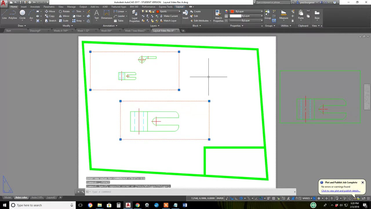 8E AutoCAD 2017 Intro Layouts And Viewports Zoom Scale Lock YouTube 8e-autocad-2017-intro-layouts-and-viewports-zoom-scale-lock-youtube