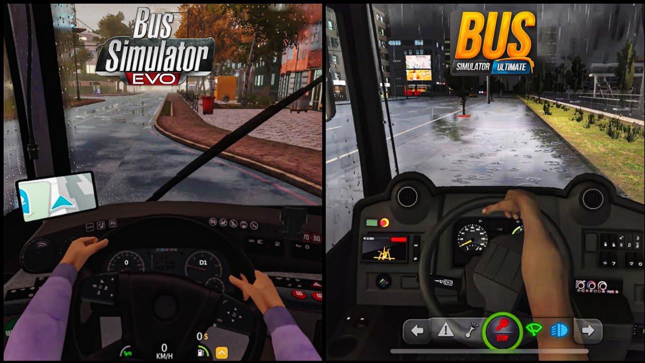 Bus Simulator Ultimate VS Bus Simulator EVO Comparison 2024 - Graphics ...