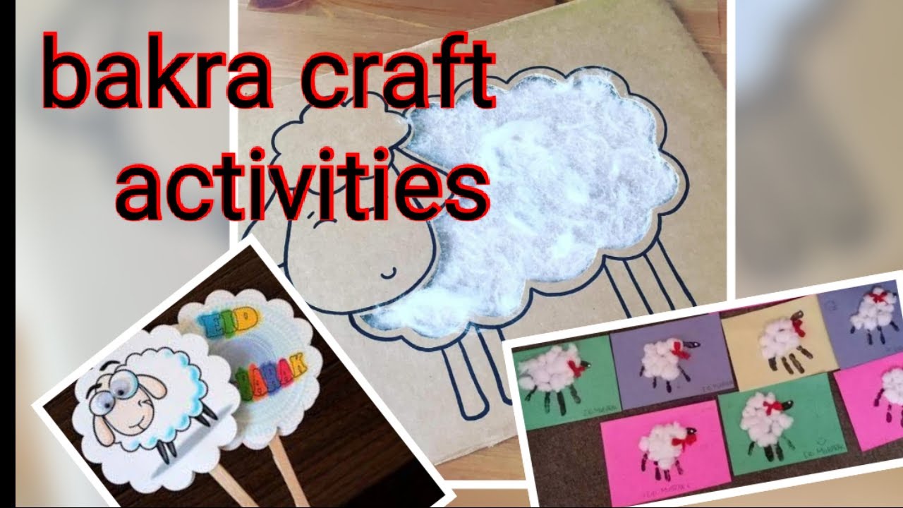 kids activities| bakra craft | Bakra Eid Craft | Bakra Eid activities ...