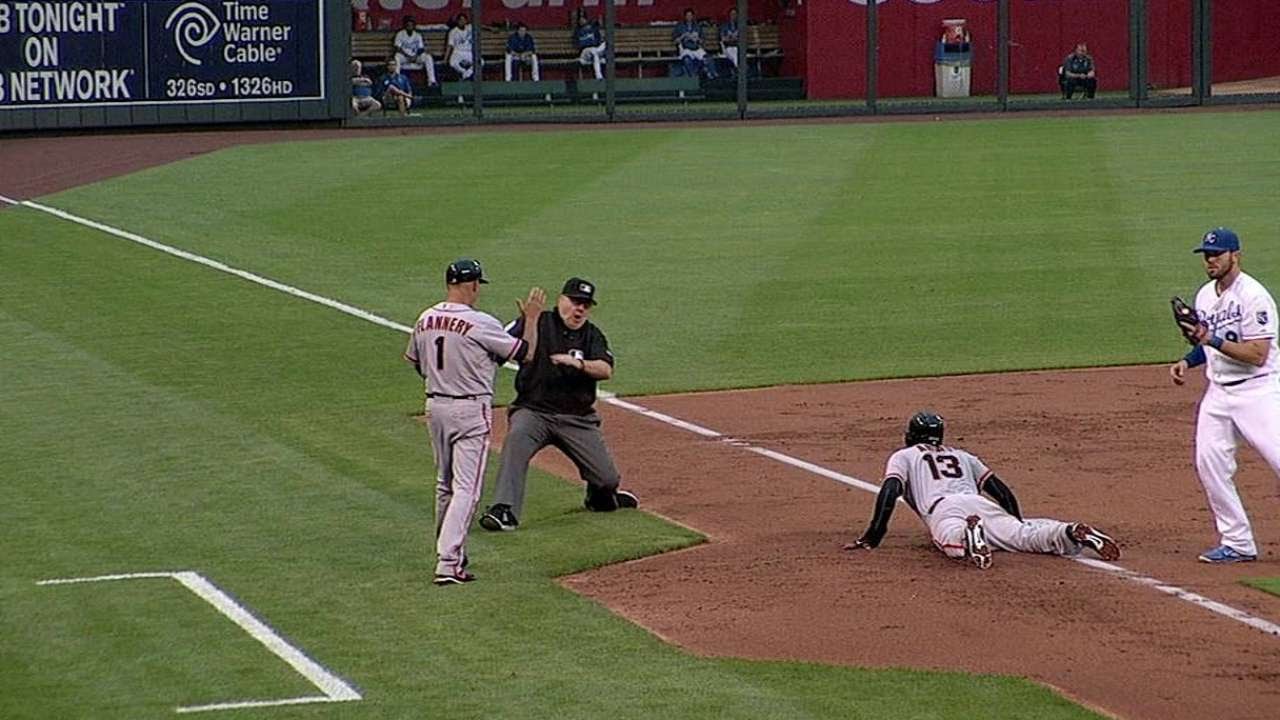SF@KC: Cederstrom makes safe call with his legs - YouTube