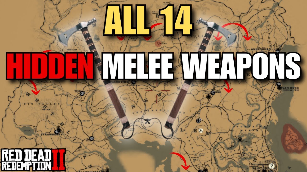 The Ultimate Guide to All 14 Melee Weapons in RDR2 - YouTube