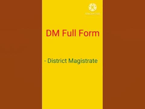 #DM Full Form #Full Tech Support #DM #shorts #viral - YouTube