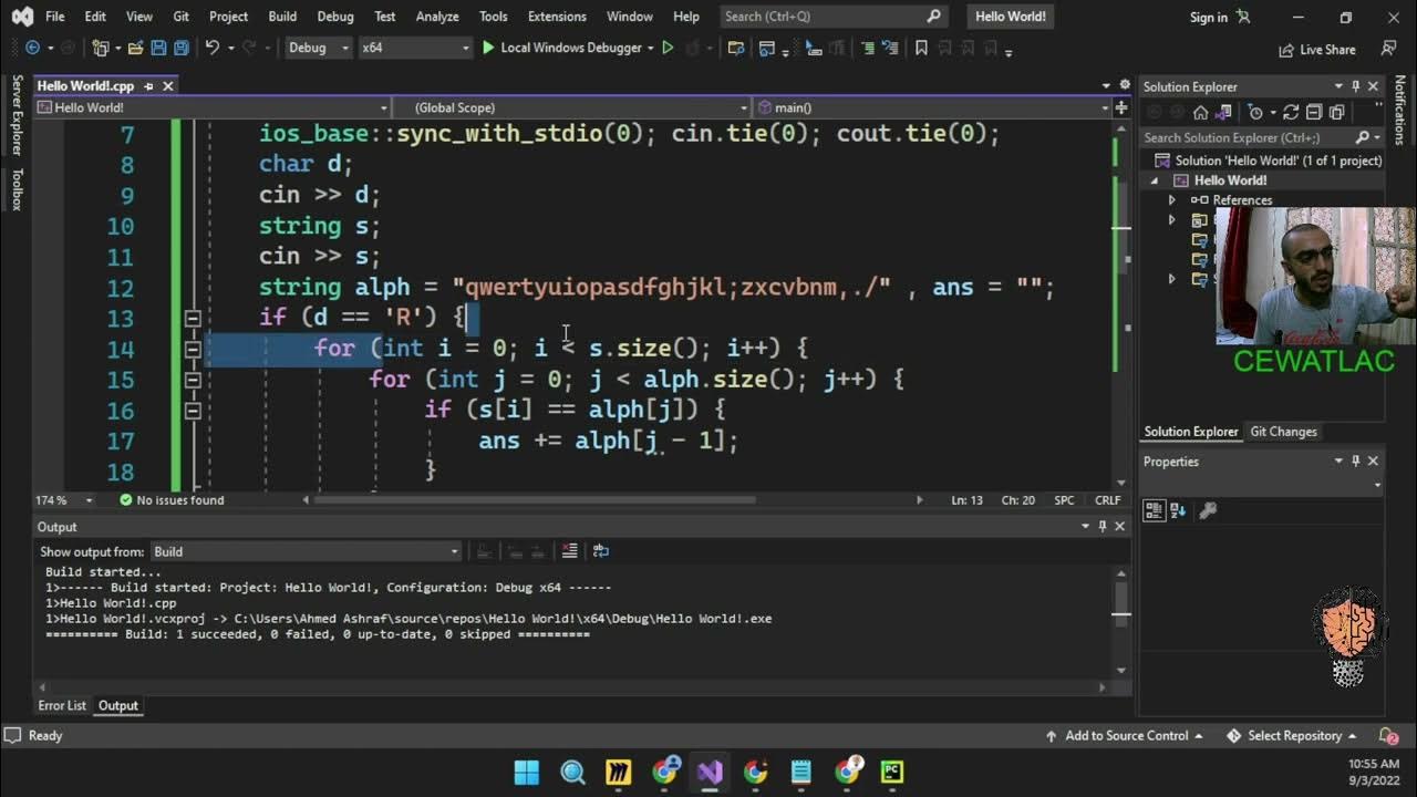 Problem 474A Codeforces A Keyboard - YouTube