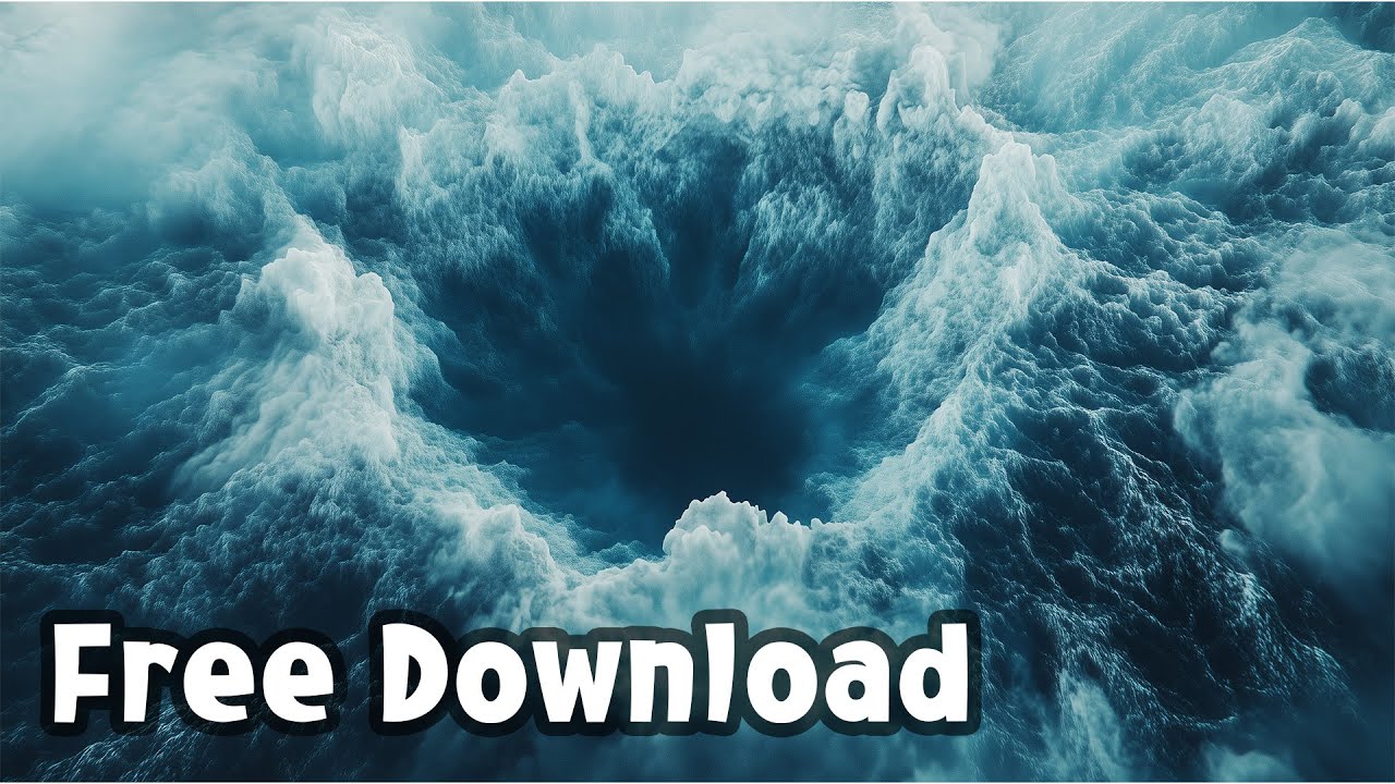 Abyssal Vortex in Stormy Clouds with Turbulent Texture - YouTube