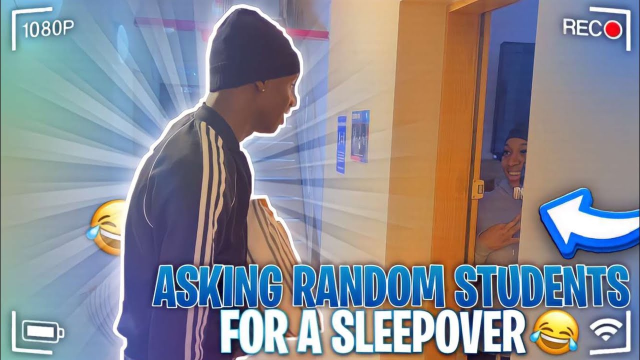 ASKING RANDOM UNIVERSITY STUDENTS IF I COULD SLEEPOVER! - YouTube