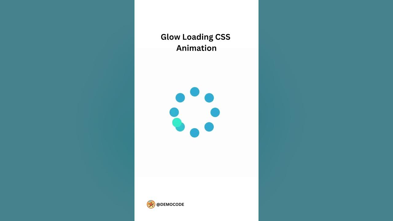 Glow Loading Css Animation Animation Css Threejs Coding Developer Cssanimation Shorts 