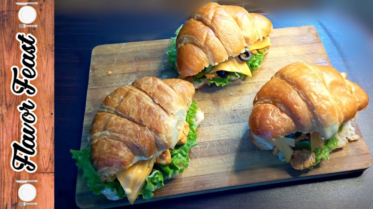 Chicken Croissant Recipe by Flavor Feast - YouTube